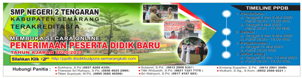 PPDB - SMPN 2 Tengaran